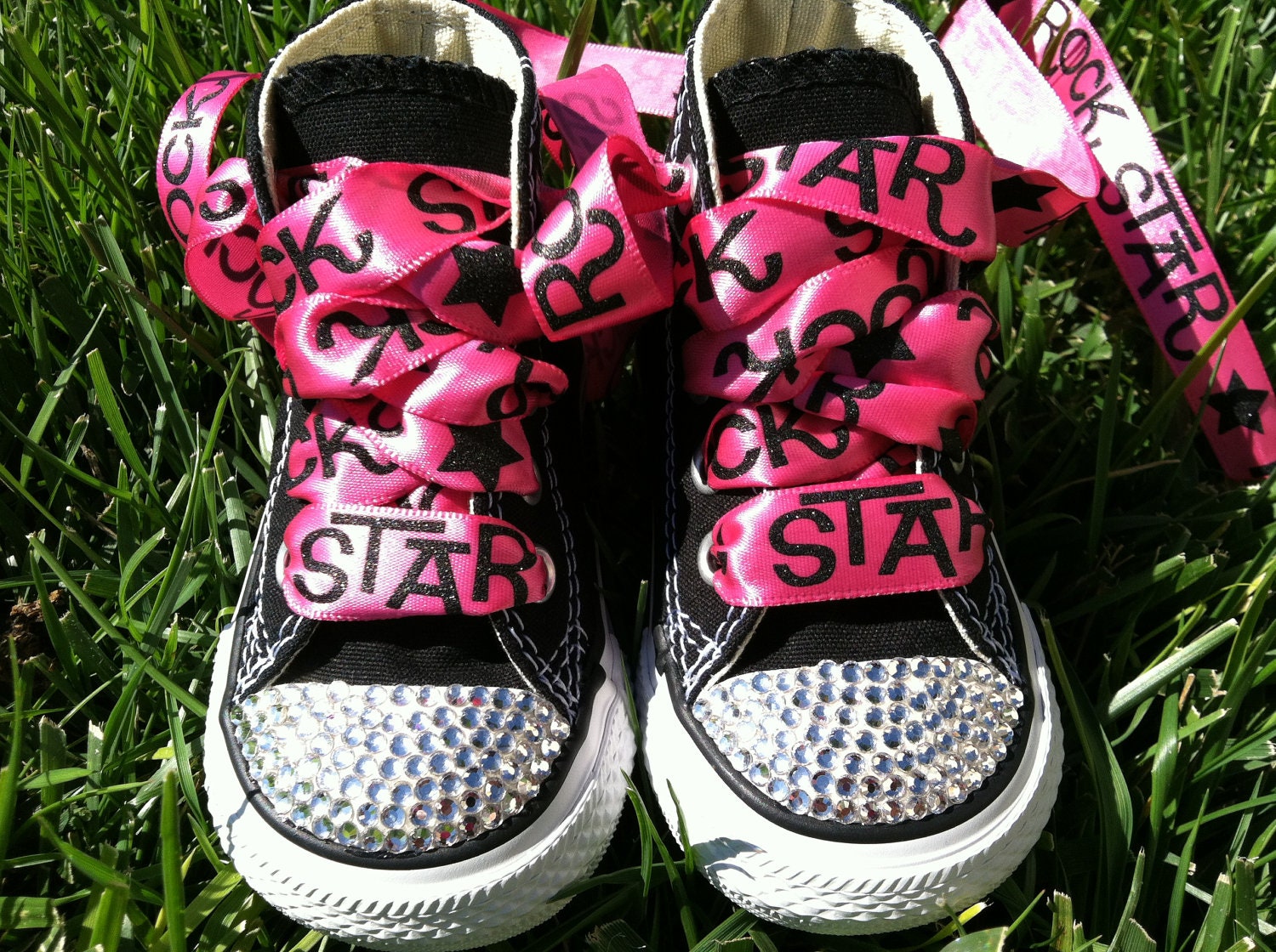 ROCKSTAR CONVERSE BLINGS Rockstar shoes Rockstar birthday