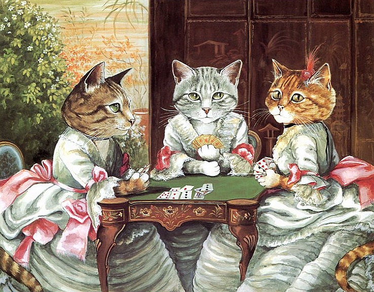 Victorian Cats Susan Herbert Antique / Vintage Art Prints