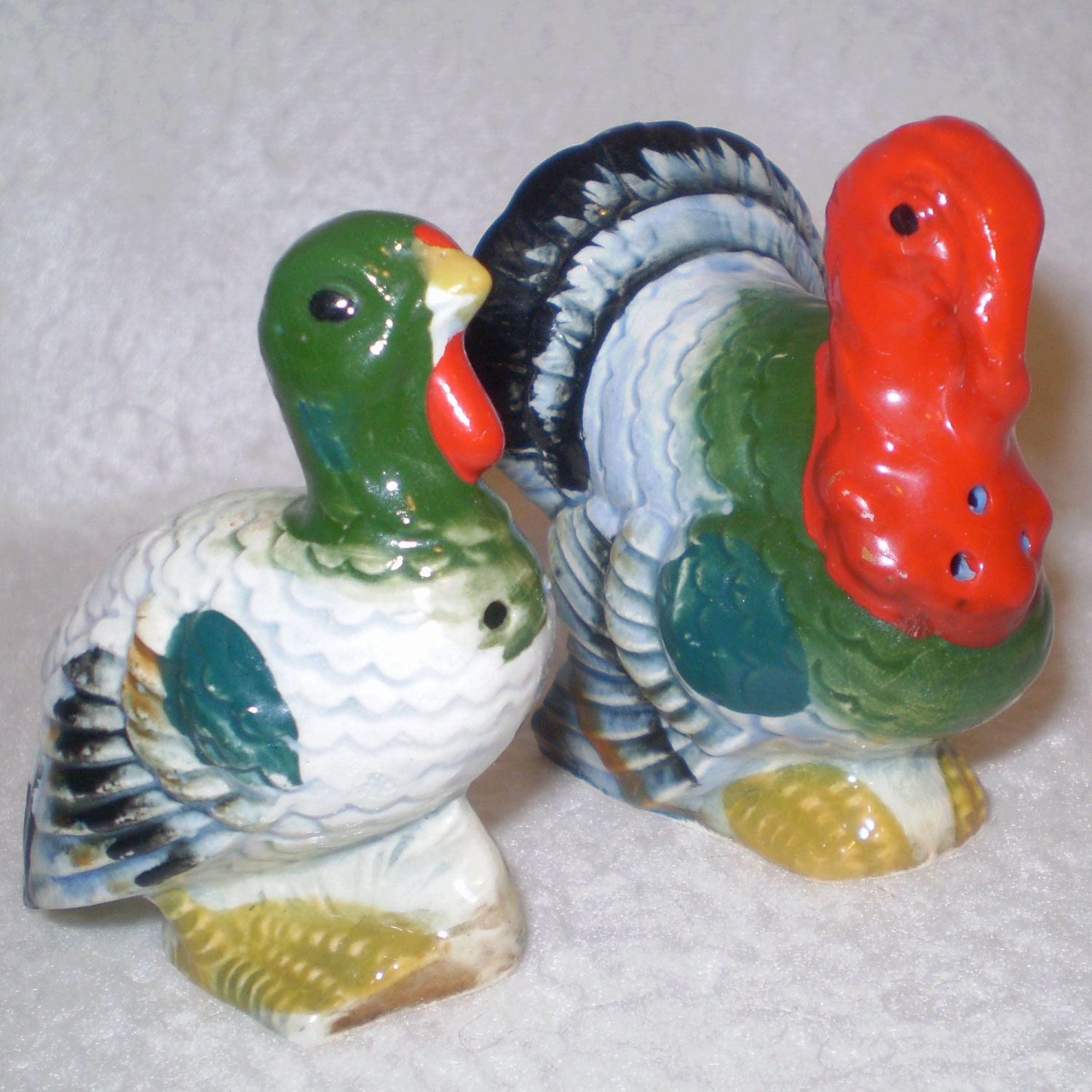 Summer Sale:Vintage Pair of Thanksgiving turkey salt & pepper shakers ...