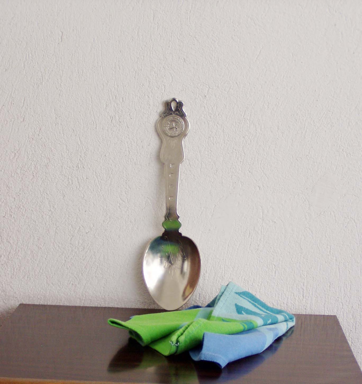 Vintage pewter laddle, large Norwegian pewter laddle in its original ...