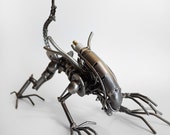 Mini Metal Monster : crouching small item by Kreatworks on Etsy