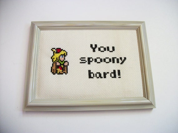 Items similar to Final Fantasy Spoony Bard cross stitch on Etsy