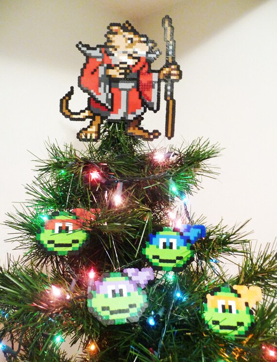 Items similar to Teenage Mutant Ninja Turtles and Splinter Perler Bead ...