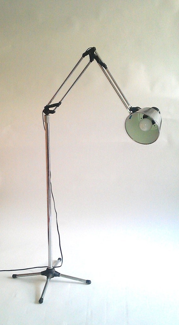 Industrial Articulating Floor Lamp