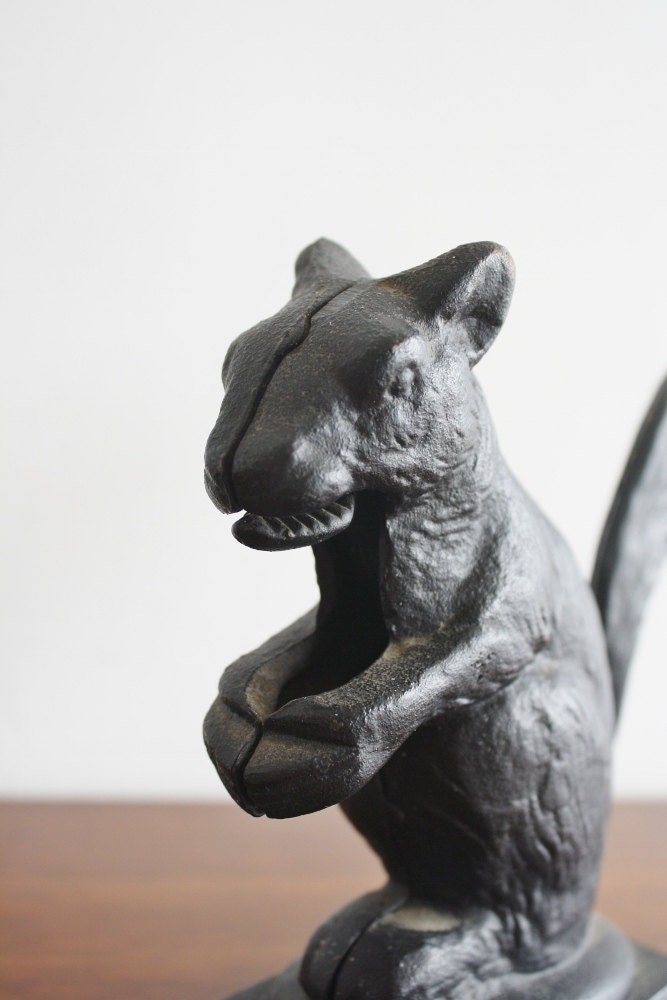 Cast iron squirrel nutcracker