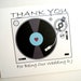 Wedding DJ Thank You Card by lilcubby on Etsy