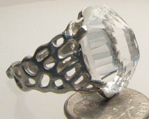 Unique cast silver ring related items | Etsy