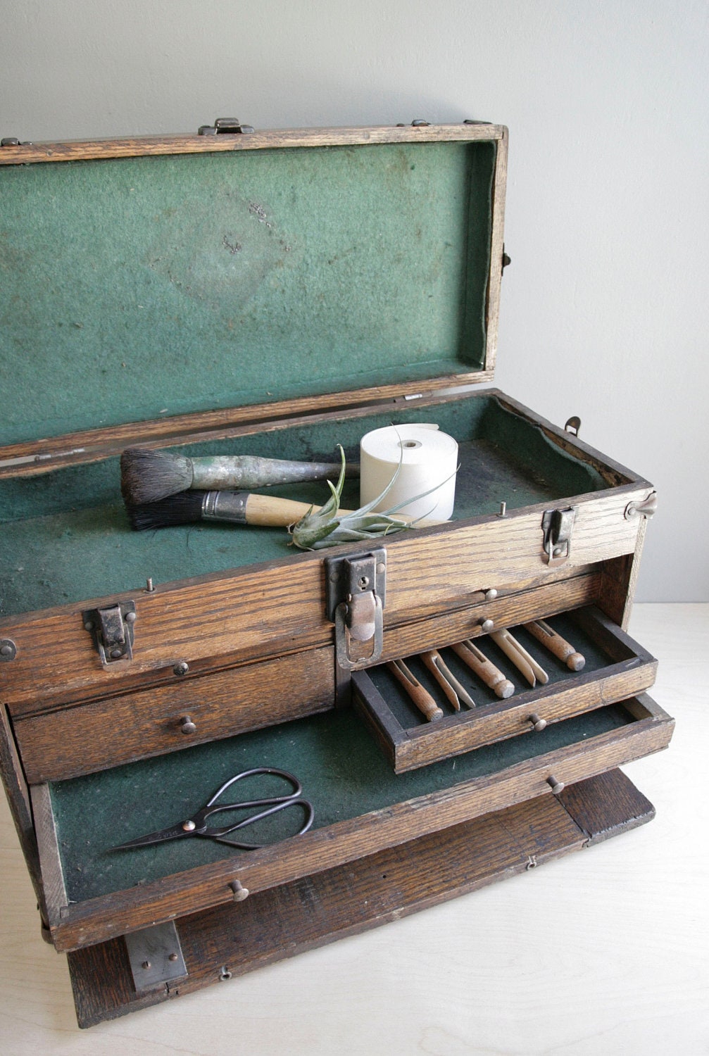 machinist's tool chest / wood drawer chest