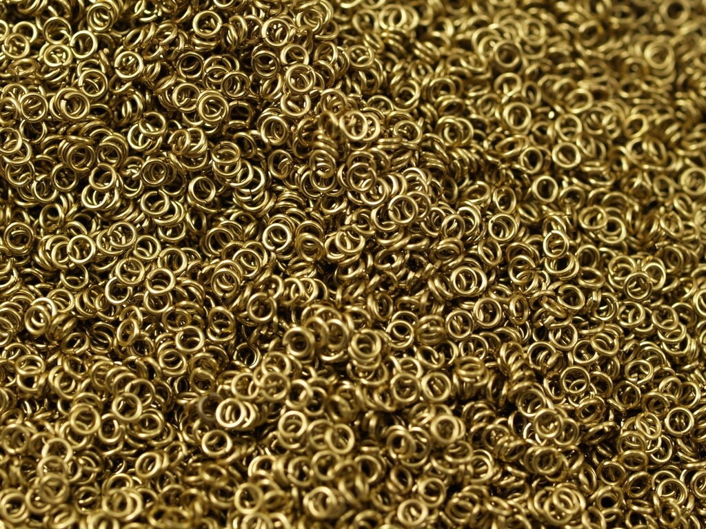 3mm Jump Ring 1000 Raw Brass Jump Rings 3mm A0395 by yakutum