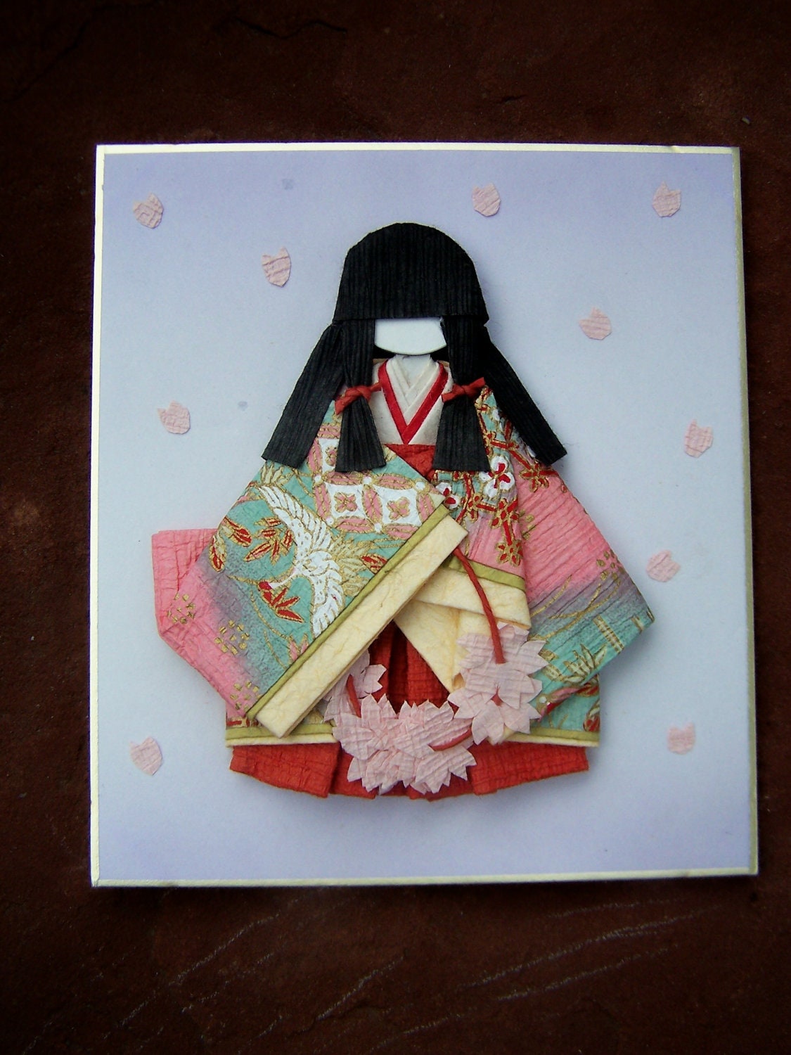 Vintage Home Decor Japanese Paper Art Wall Hanging Washi