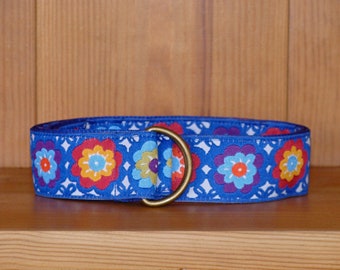 Colorful fun jacquard ribbon belts and key rings. by EmmaBDesigns