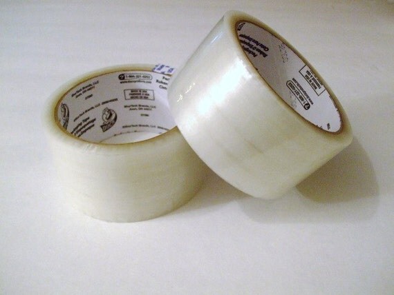 Items similar to 2 Inch Wide Clear Packaging Tape, 50 Yards Each, 2 ...