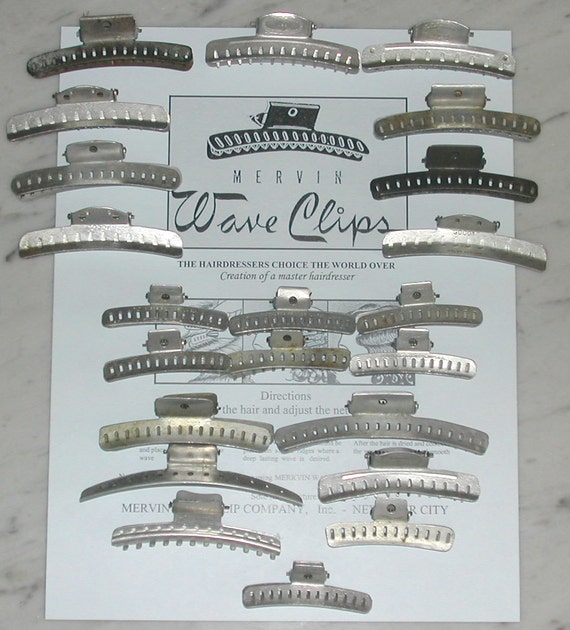 22 Vintage Wave Clips Flapper Fingerwave Hairstyles with