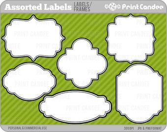 Scalloped Circle Frames Personal and Commercial Use
