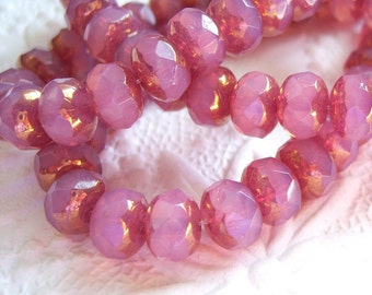 Unique rose pink beads related items | Etsy