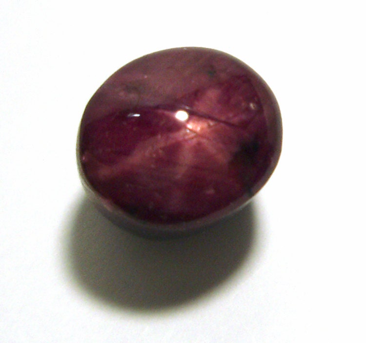 Star Ruby Pigeon Blood Color Cabochon Maroonish Purple Small