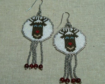 Nutcracker Beaded Earrings by DoubleACreations on Etsy
