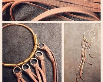 Chaotic Coil Closure Hoops with Beads Earrings for by PeachTreats