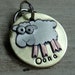 Sheep Dog ID Tag wacky Sheep id tag for dogs