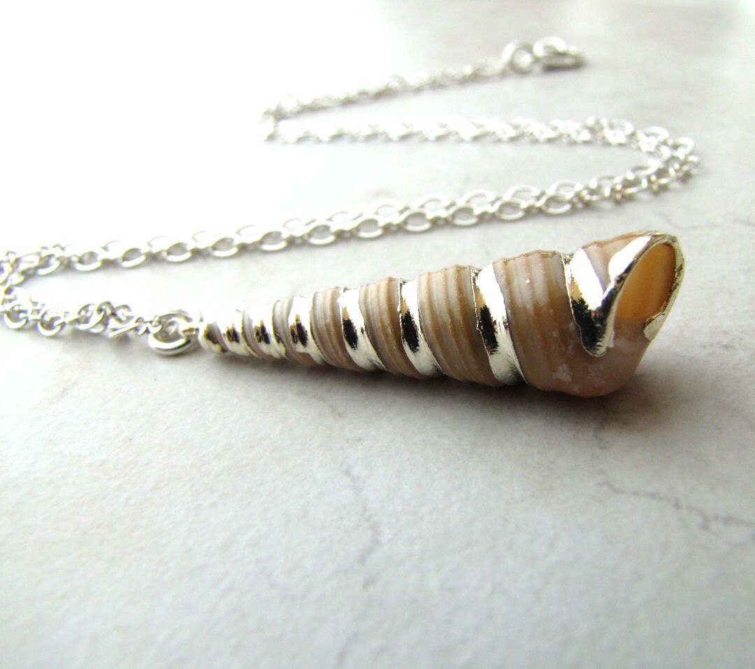 Sea Shell Seashell Necklace Shell Ocean Beach by LunasLuxe on Etsy