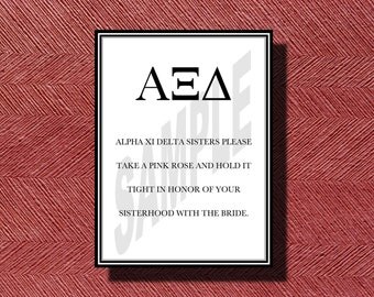 Popular items for alpha xi delta sign on Etsy