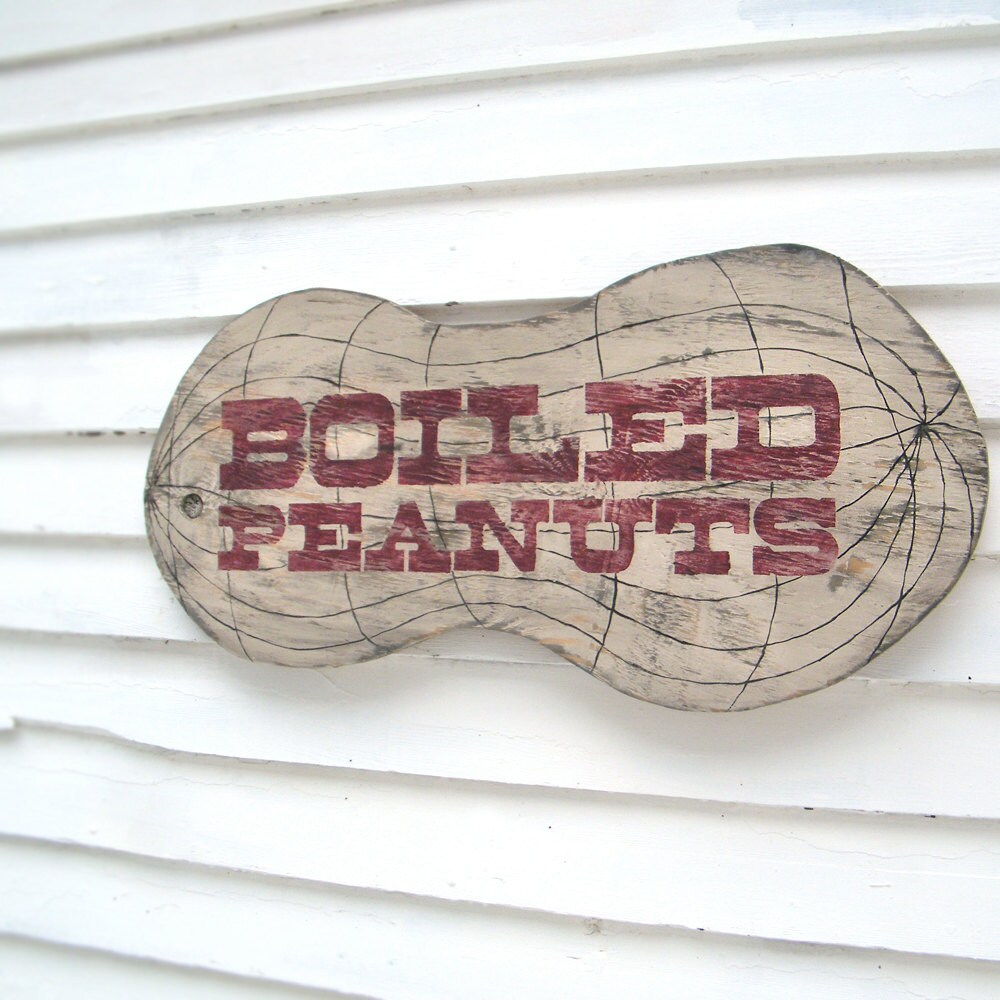 Boiled Peanut Sign Giant Peanut Sign Southern by HavenAmerica