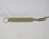 Hemp Keychain Fancy Lacey Weave in 6 Color Choices