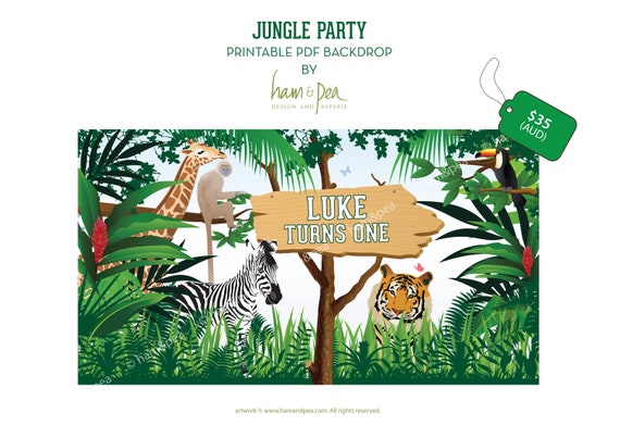 Jungle Party Backdrop