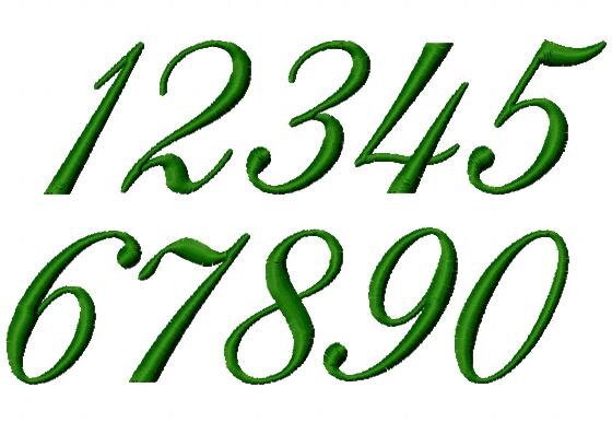 Vicky Script Machine Embroidery Font Sizes
