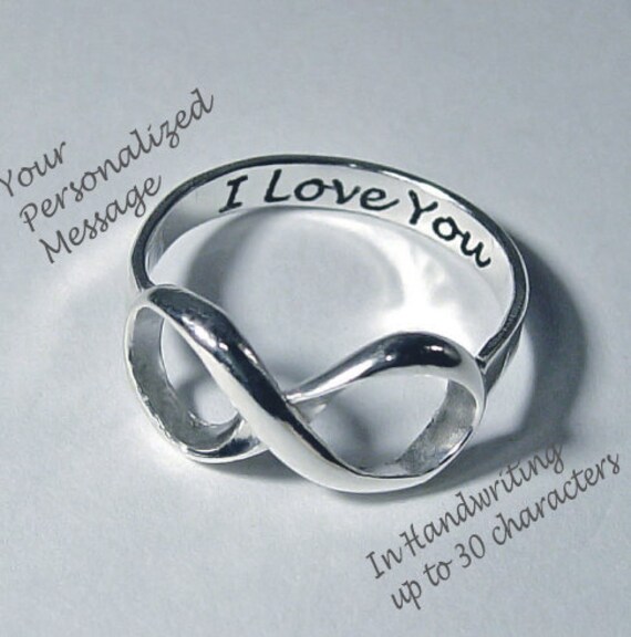 Infinity Ring Infinity Rings Wedding Rings Personalized