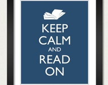 Popular items for keep calm and read on Etsy