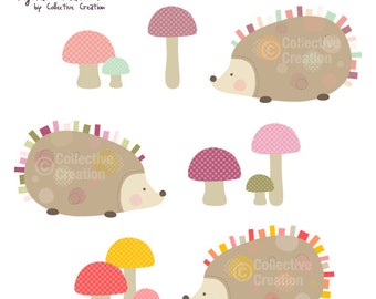 Popular items for hedgehog clip art on Etsy