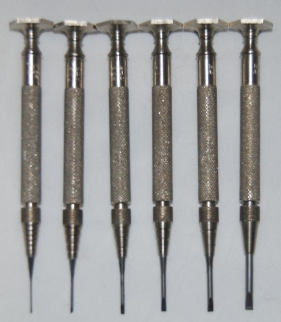 Antique L.S. Starrett Jewelers' Screwdrivers Set