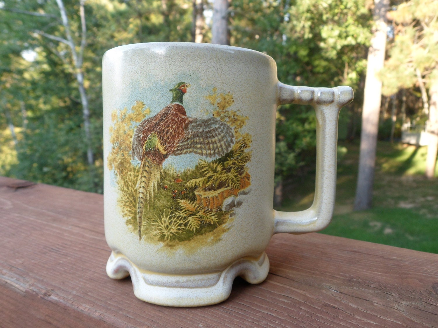 Frankoma Coffe Cup with Pheasant, Frankoma Red Pottery – Haute Juice