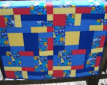 Popular items for cookie monster quilt on Etsy