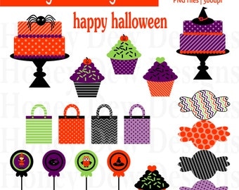 Instant Download - Clipart Package 085 - Halloween Candy Clipart