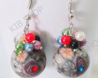 Fimo earrings | Etsy