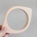 20 mm Wooden bangle unfinished eye shape natural eco