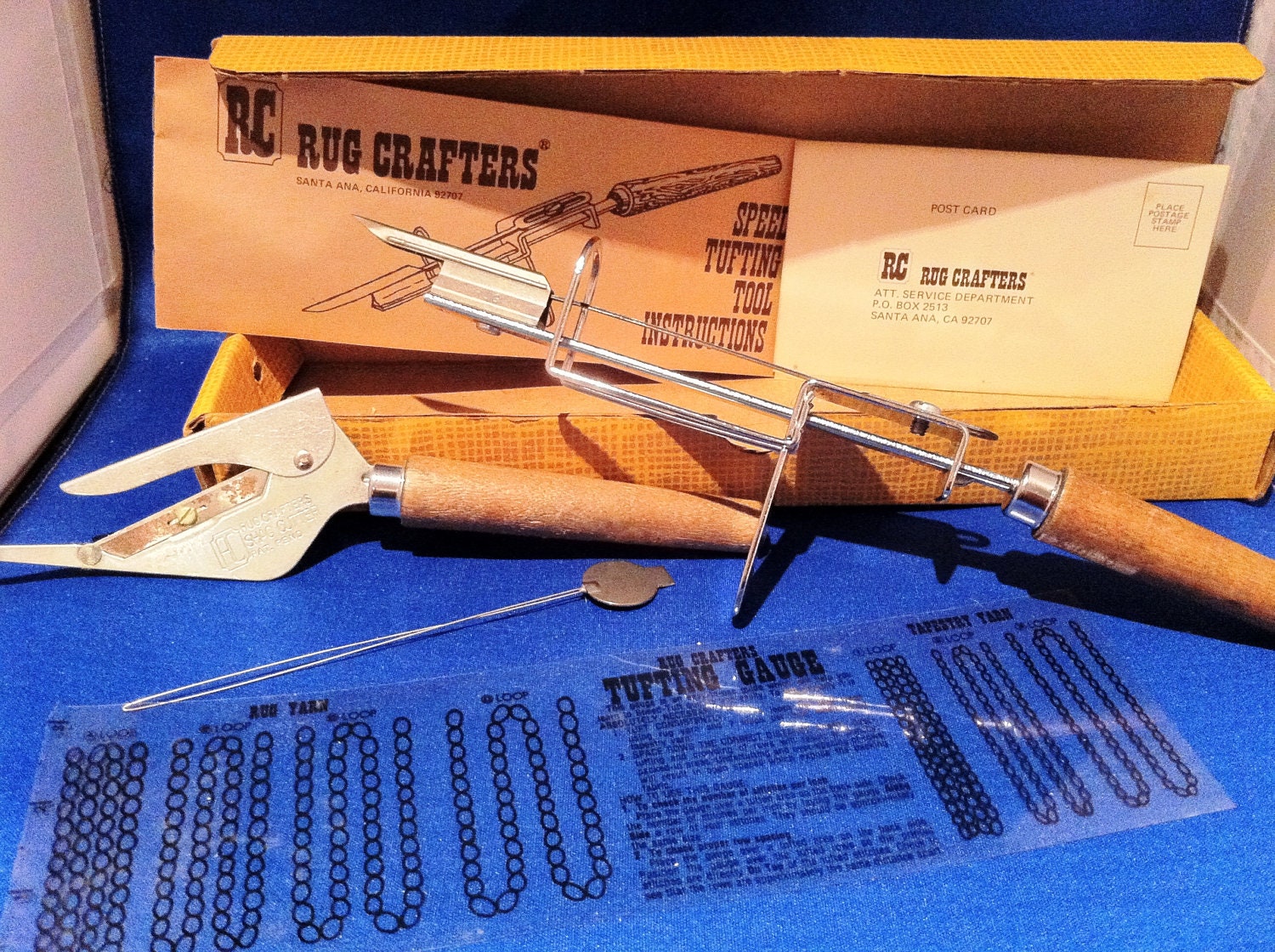 Vintage RUG CRAFTERS Speed Tufting Rug Making Punch Needle