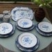 Winnie The Pooh 16 Piece Blue Toile Dinnerware by BringItOnBack