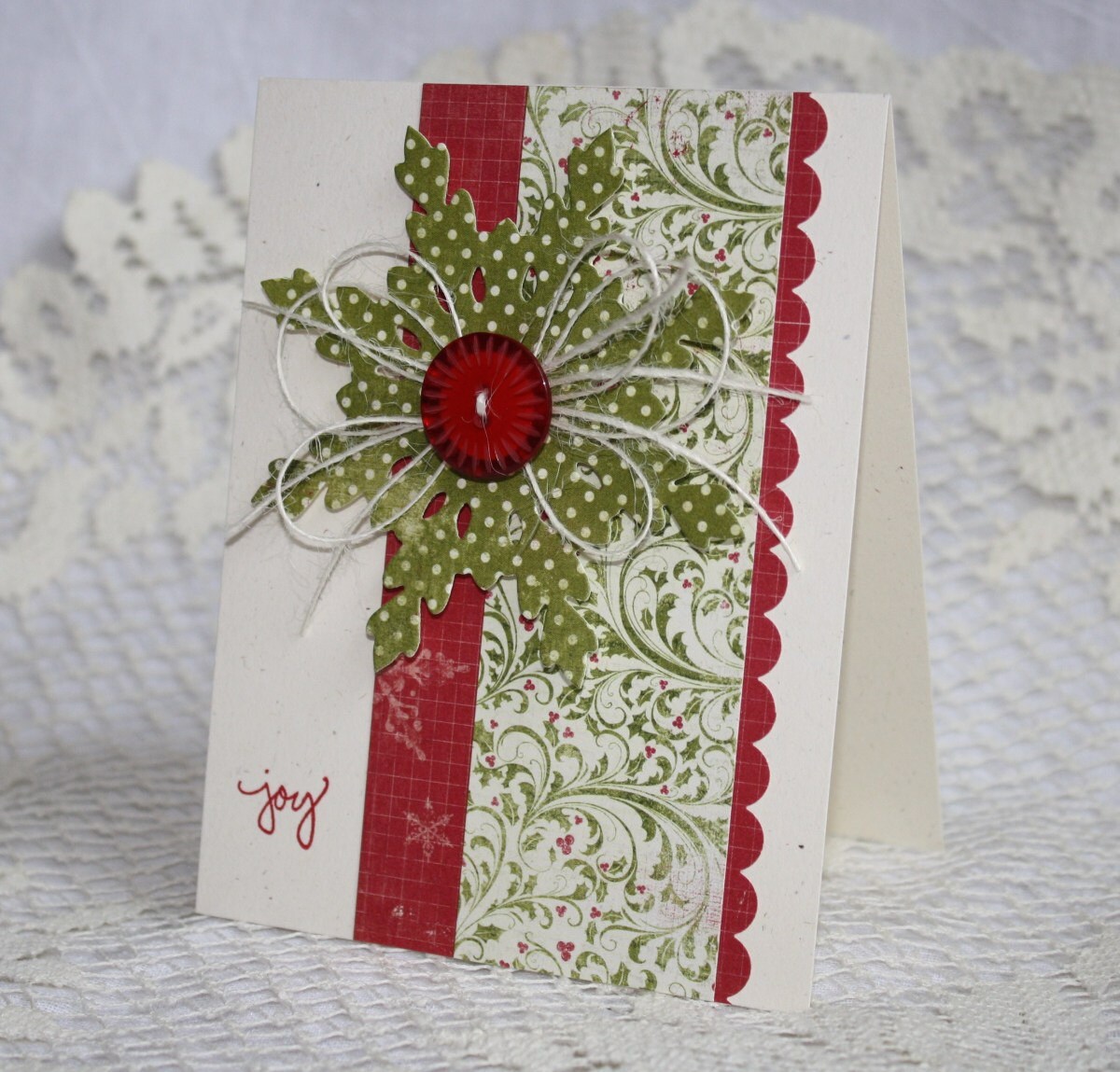 Handmade Holiday Christmas Greeting Card Handmade Holiday Christmas Greeting Card