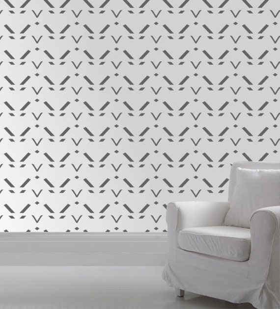 Items similar to Beautiful stencil for wall decor and more. Made by ...