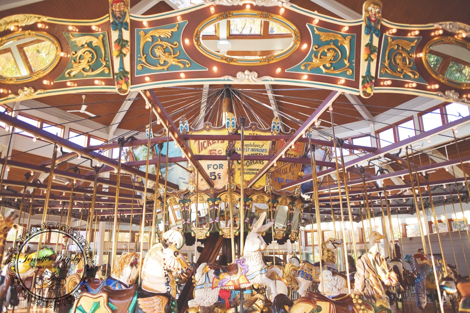 Chattanooga Art Coolidge Park Carousel Photography Print