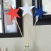 Red White or Blue Star Dessert Topper large patriotic cake