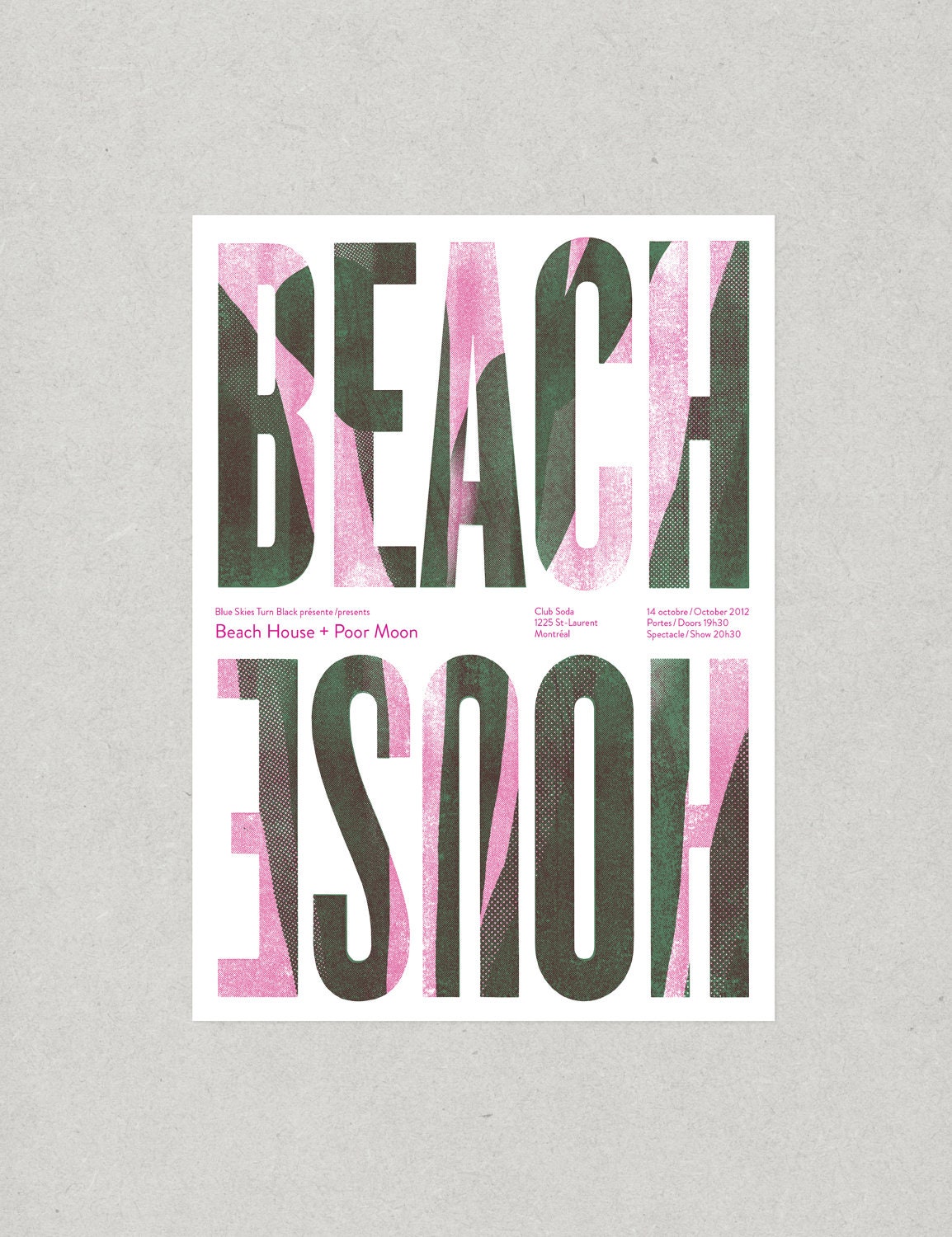 Beach House concert poster