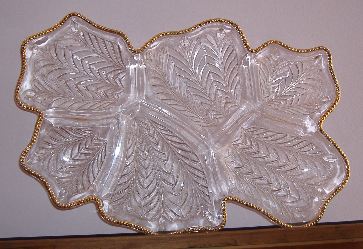 SALE Mikasa 6 Section Lead Crystal Tray – Hostess Gift Idea – Haute Juice