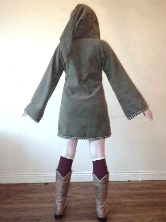 Green Elven tunic for women Medieval tunic SCA Pixie