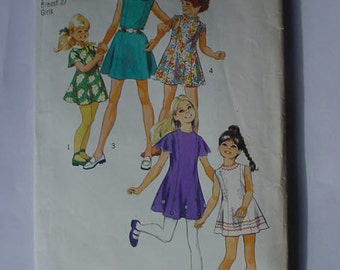 1968 Simplicity 7778 Dress pattern Size 13 14 Teen by julianne
