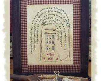 Simple Blessings Willow-Primitive Stitchery by PrimitiveStitches
