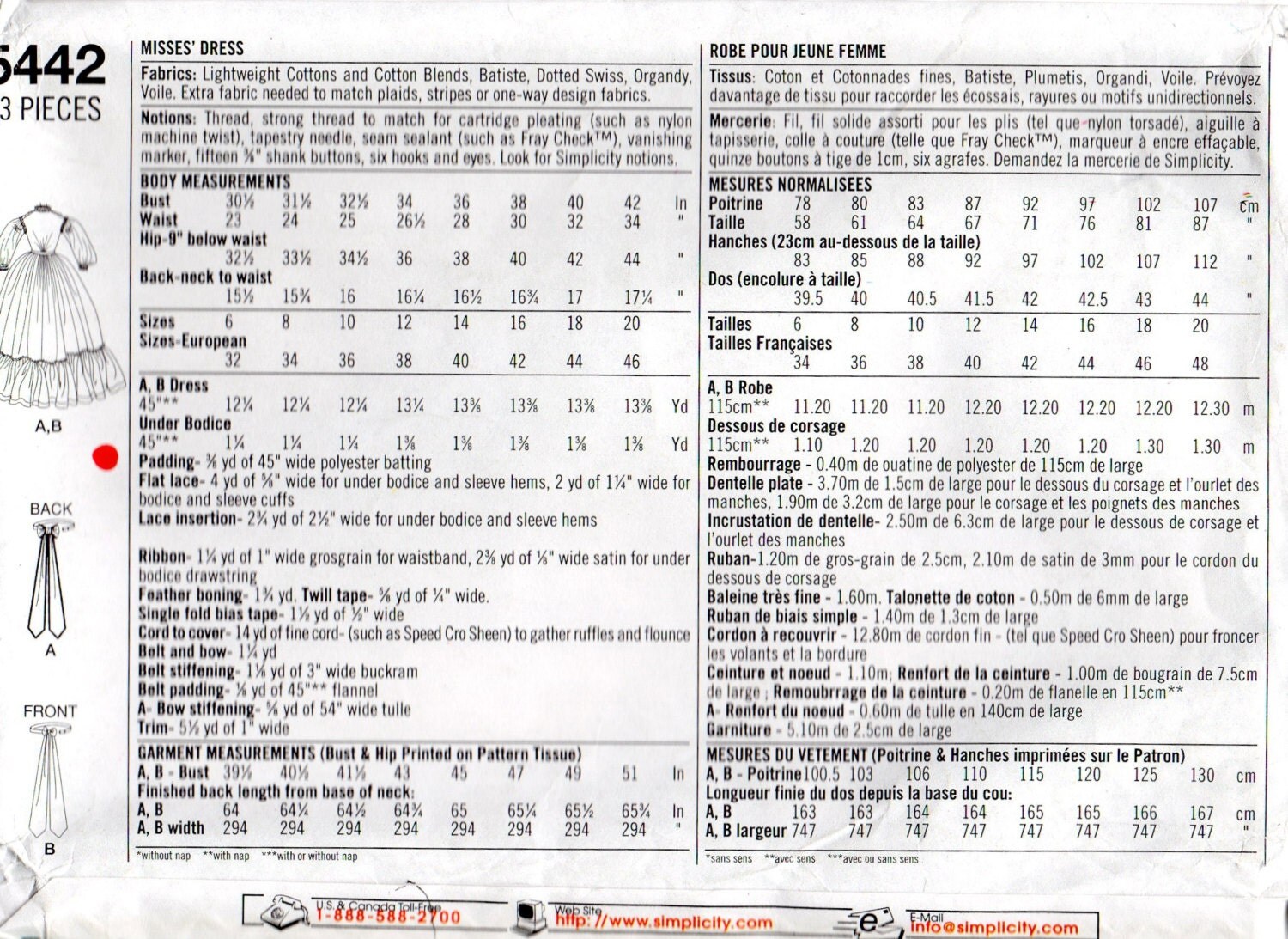 Simplicity 5442 Fashion Historian Misses Civil War Costume